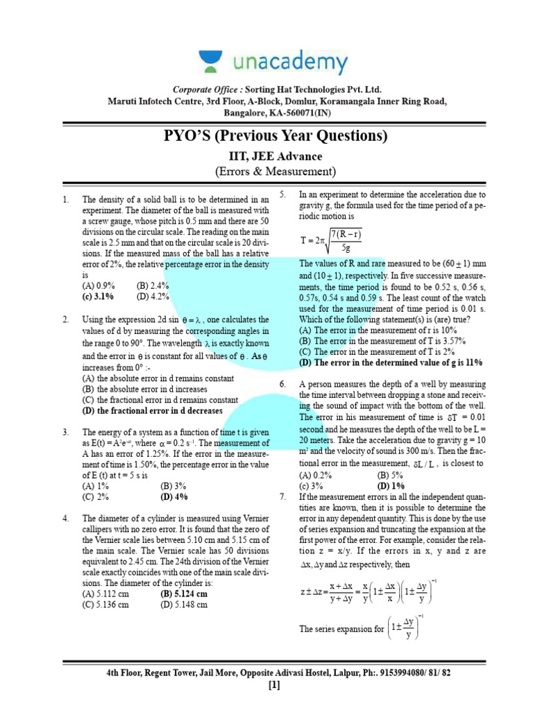 Phy | PDF | Measurement | Acceleration