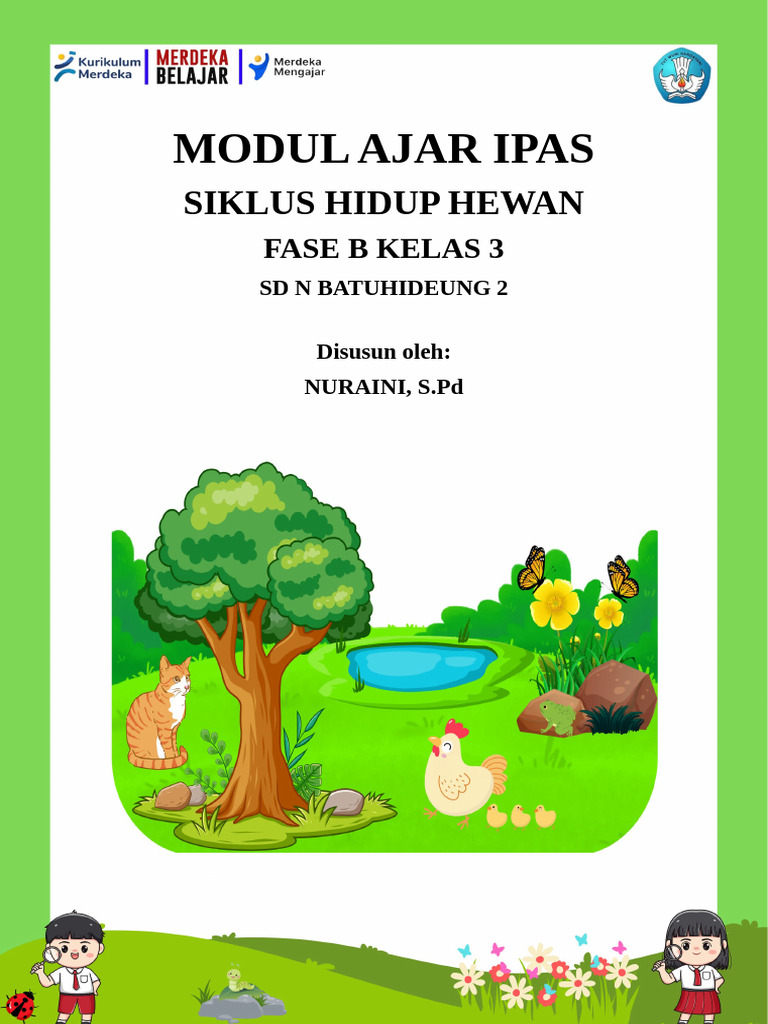 Modul Ajar Kelas 3 Siklus Hidup Hewan | PDF