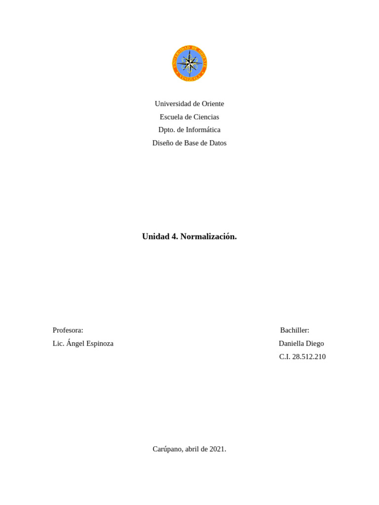 Normalización De Bases De Datos Pdf Modelo De Datos Datos De 2773