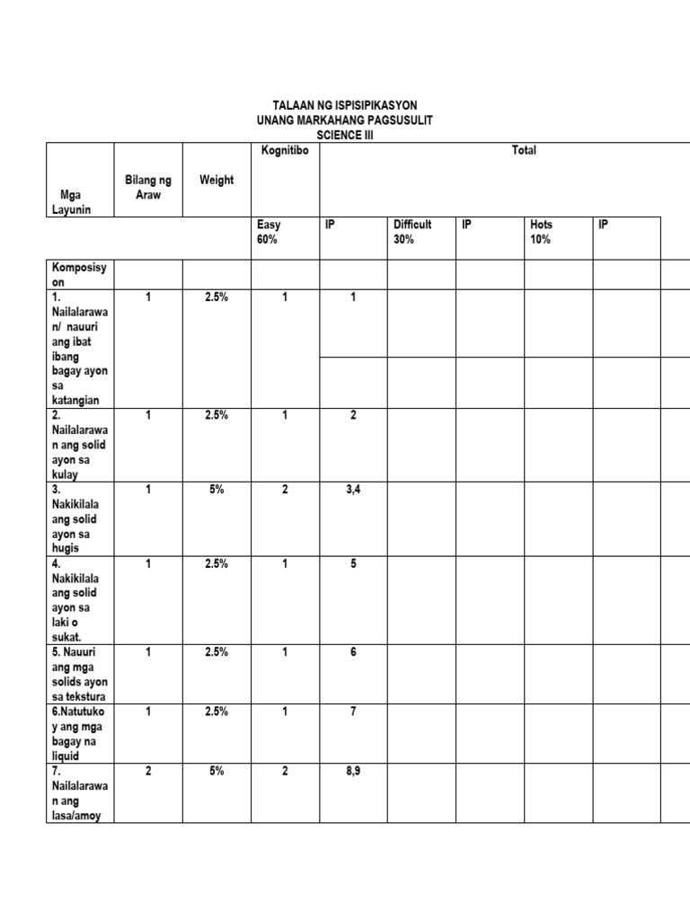 PT Science 3 Q1 V2 | PDF