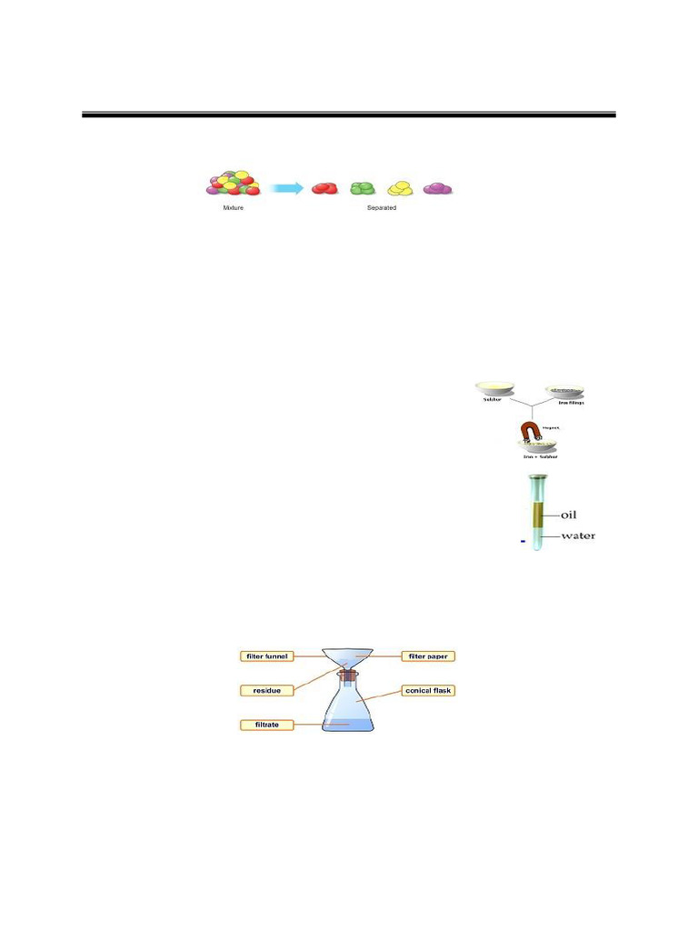 Mixtures Study Practice Worksheet | PDF | Filtration | Mixture