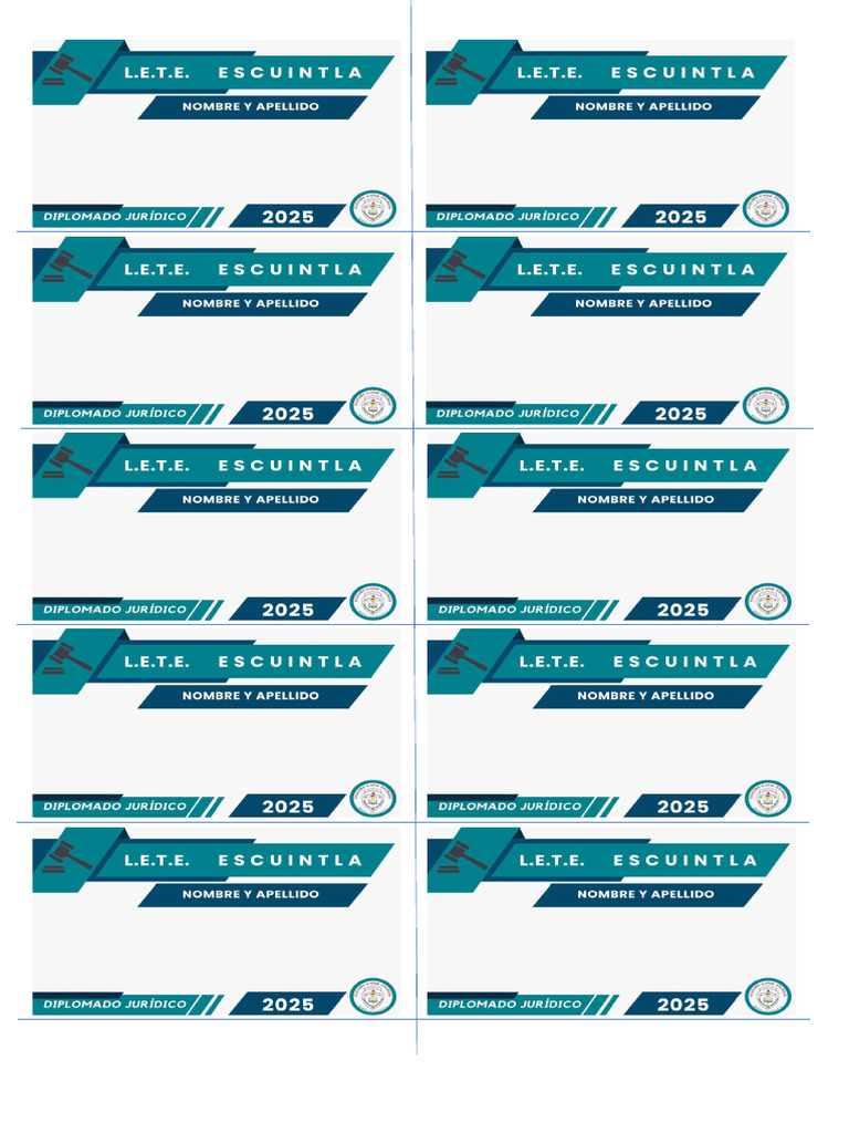 Gafetes 2025 | PDF