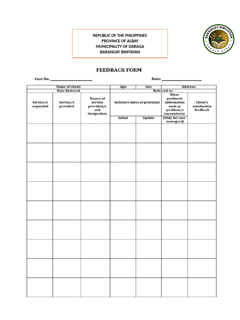 Vawc Referral Form | PDF