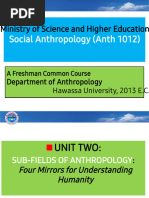 Unit 1-Anth 1012 | PDF | Anthropology | Science