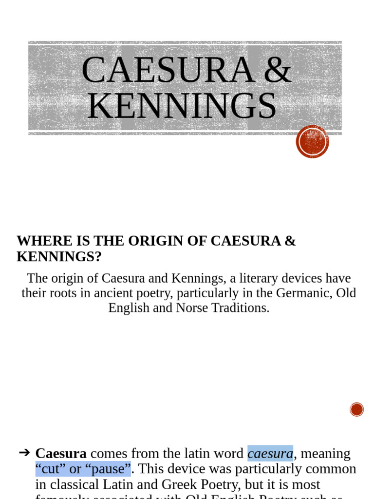 Caesura | PDF