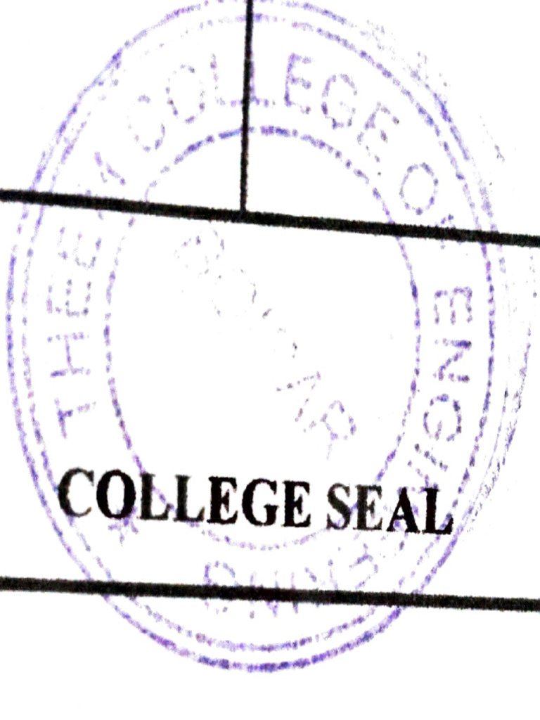 college seal sign | PDF