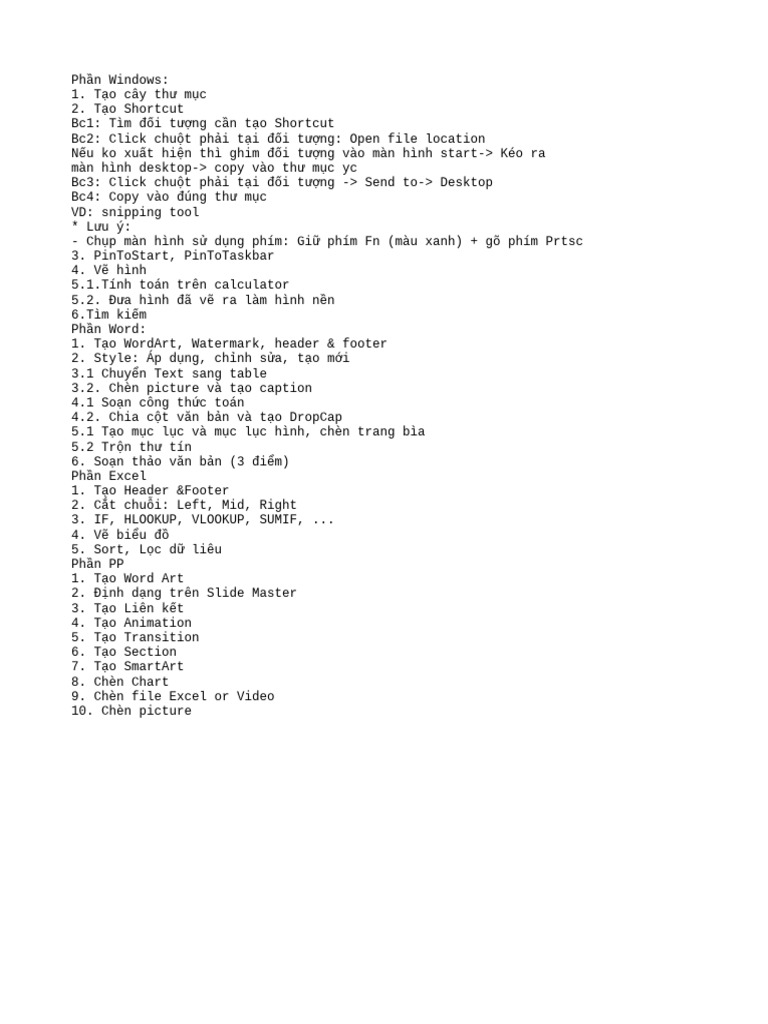 On Thi CNTT CB | PDF