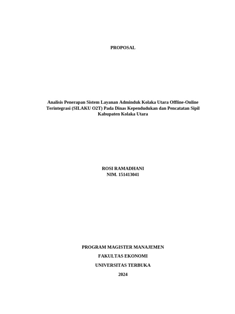 Tugas 3 MPB Proposal | PDF