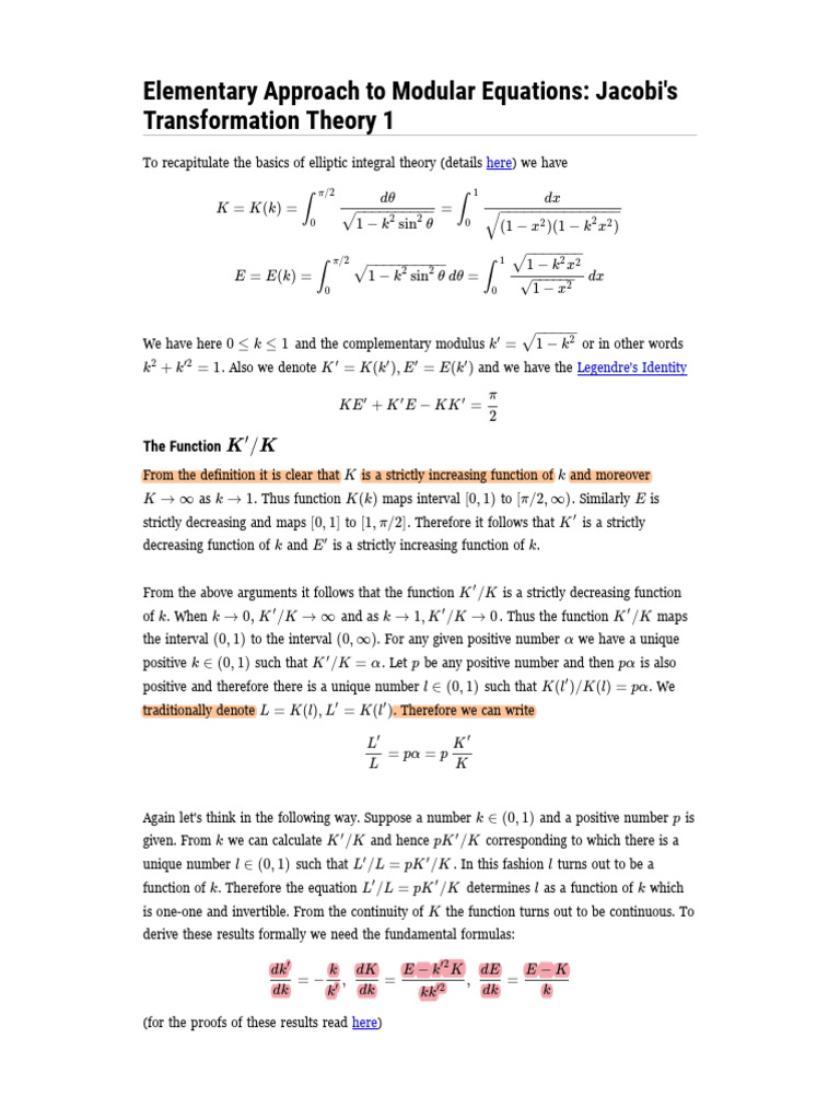 2011-10-Elementary Approach To Modular Equations - Jacobis ...