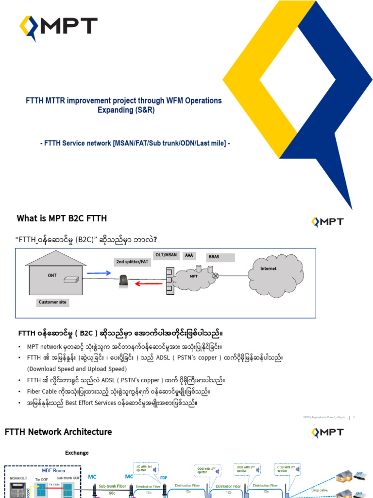 1) FTTH Training Material v.4 Update | PDF