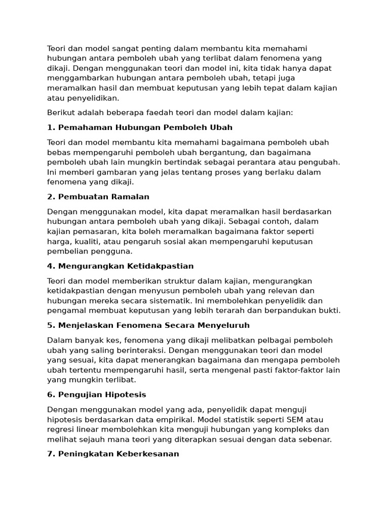 Teori dan model | PDF