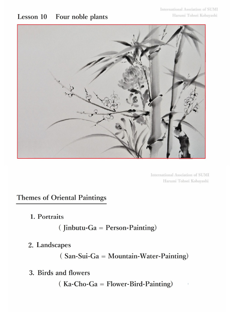 Lesson 10. Four Noble Plants New - Organized 2 | PDF