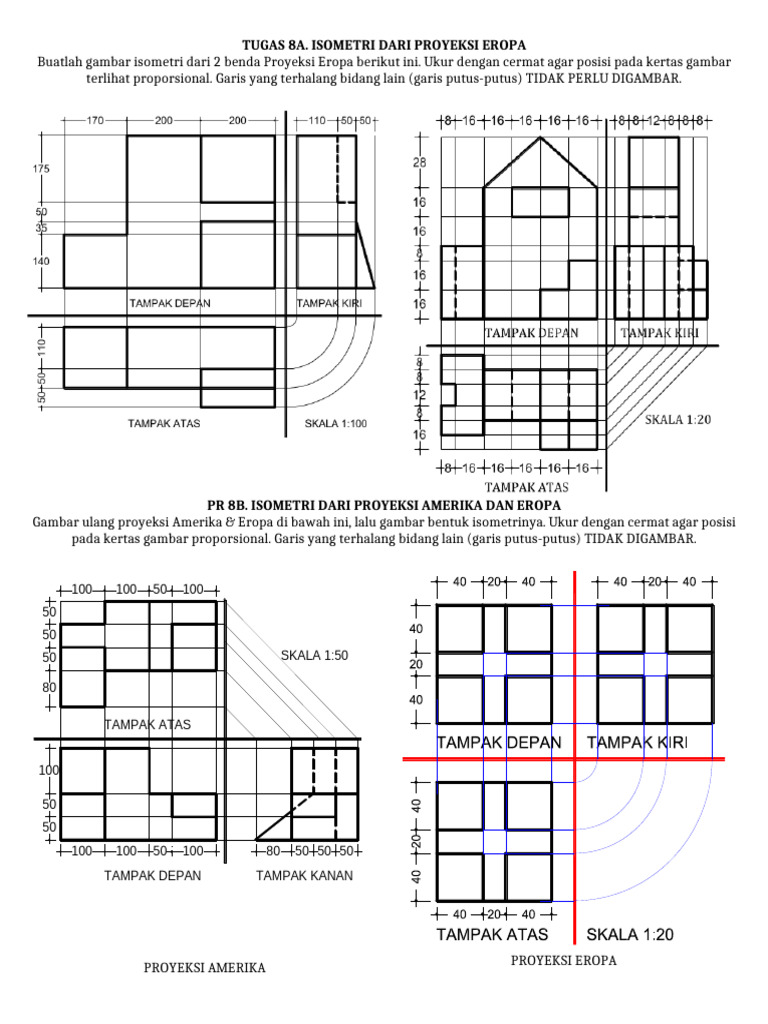 8AB Isometri Dari Proyeksi Eropa | PDF