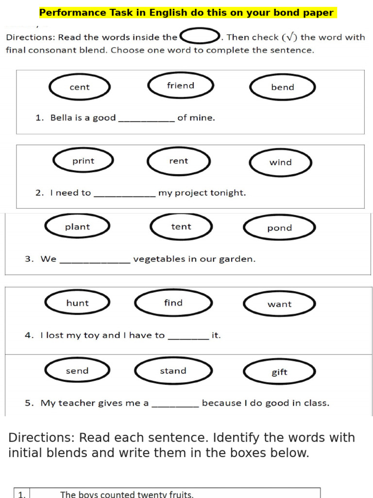 English Performance Task Q2 | PDF