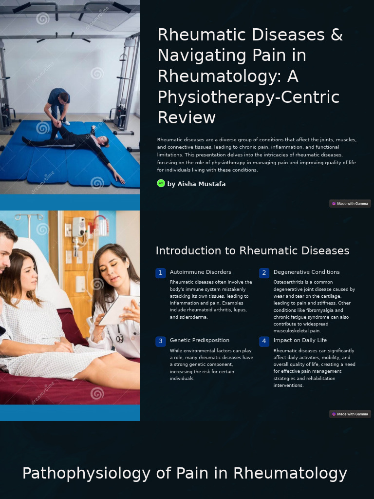 Rheumatic Diseases and Navigating Pain in Rheumatology A Physiotherapy ...