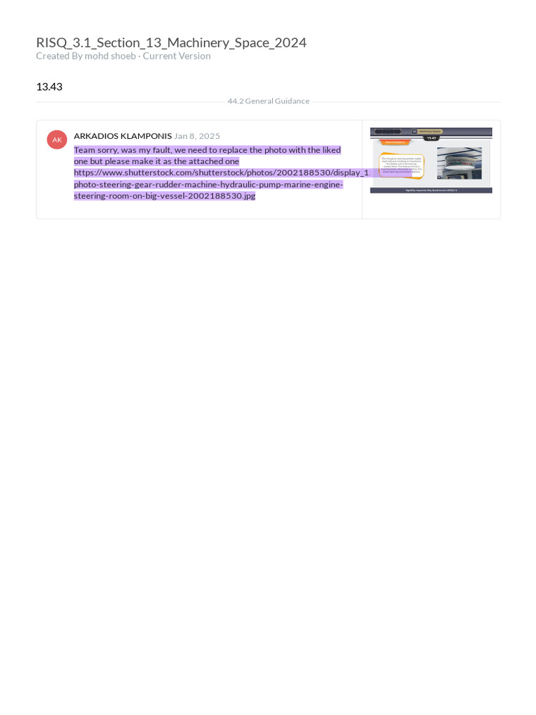 Risq 3 1 Section 13 Machinery Space 2024 | PDF