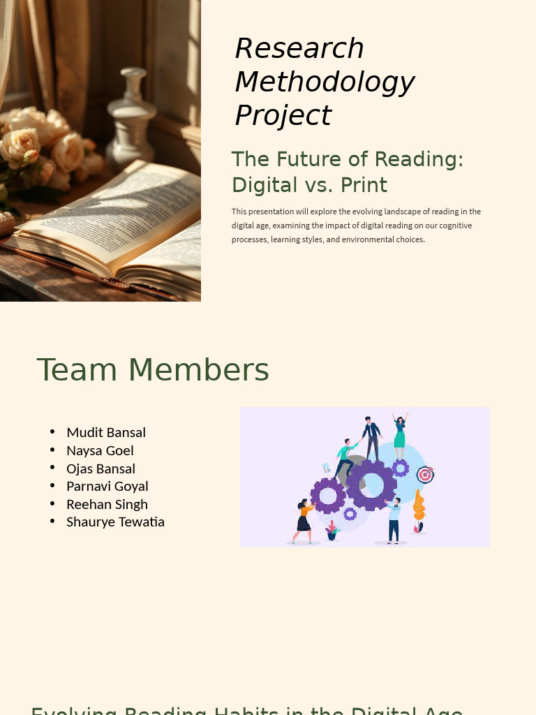 Digital vs. Print Reading Insights | PDF | Learning | Sustainability