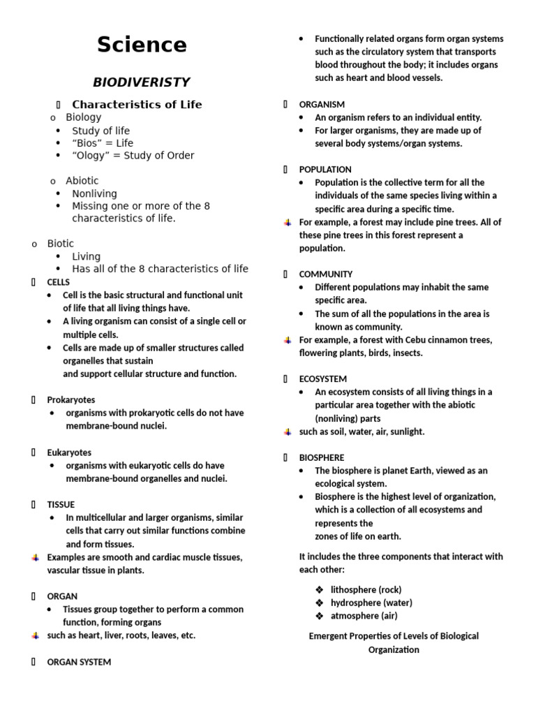 Science PSHS | PDF | Cell (Biology) | Life