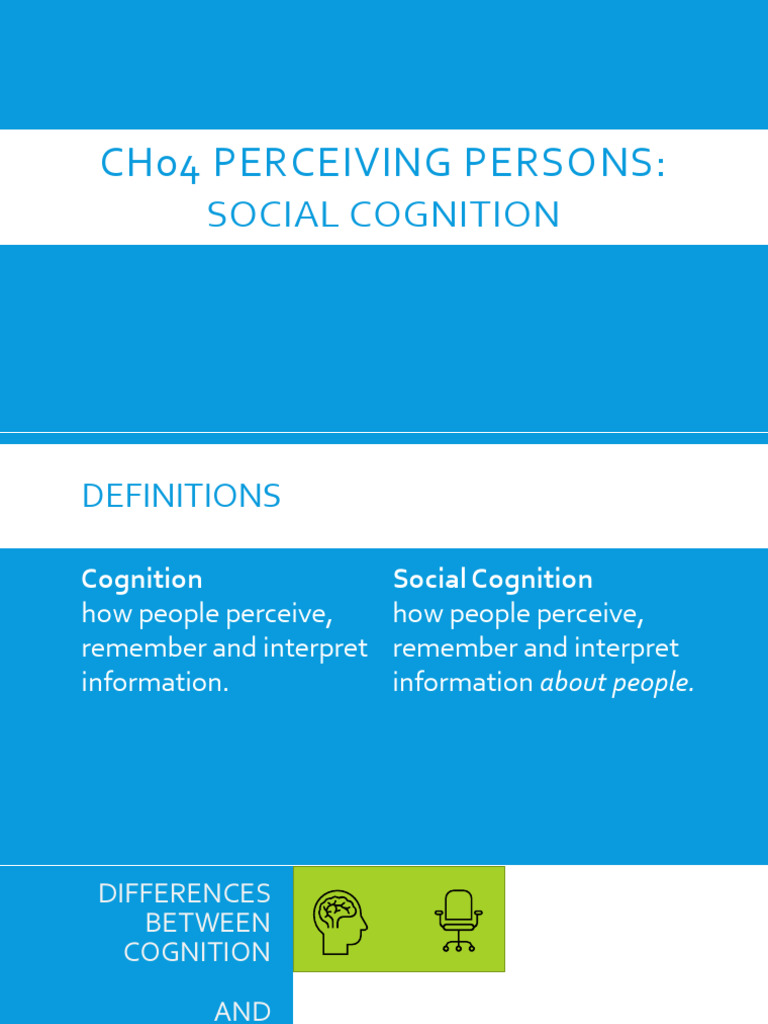 Understanding Schemas in Social Cognition | PDF | Schema (Psychology ...