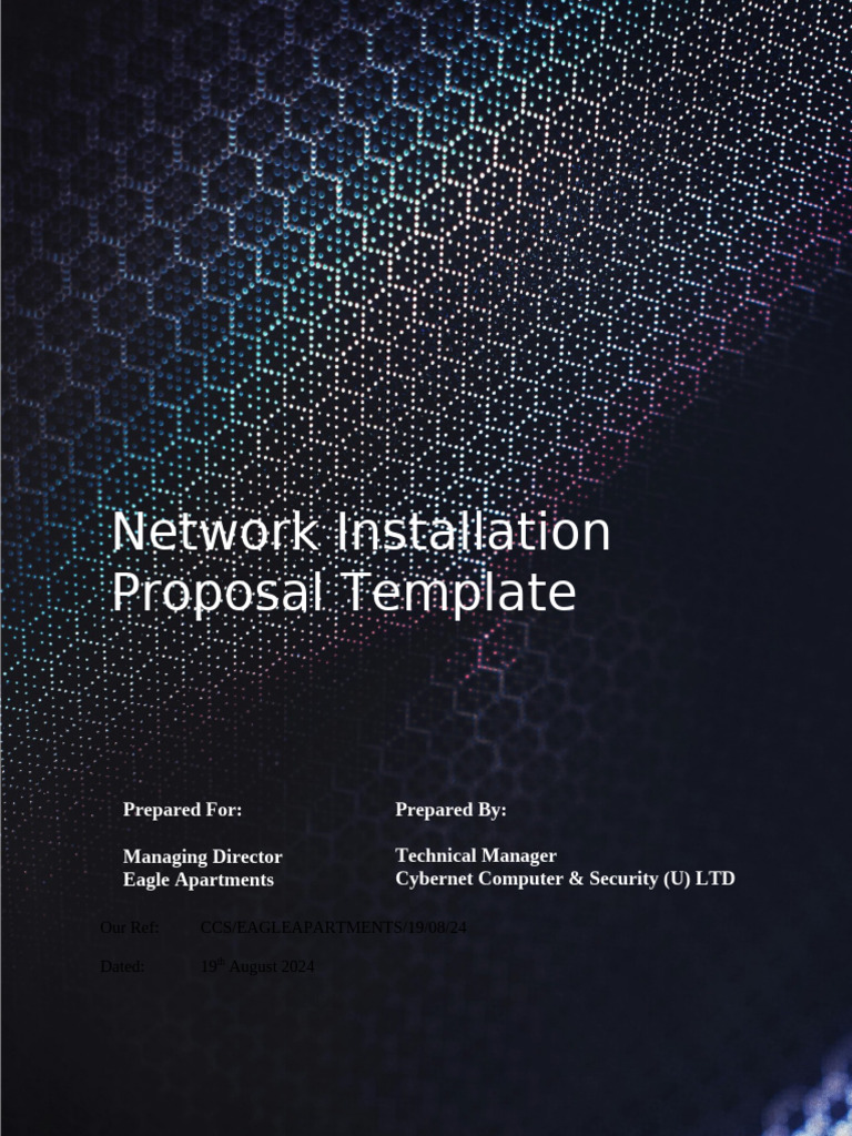 Eagle Apartments Network Proposal | PDF | Computer Network | Ieee 802.11