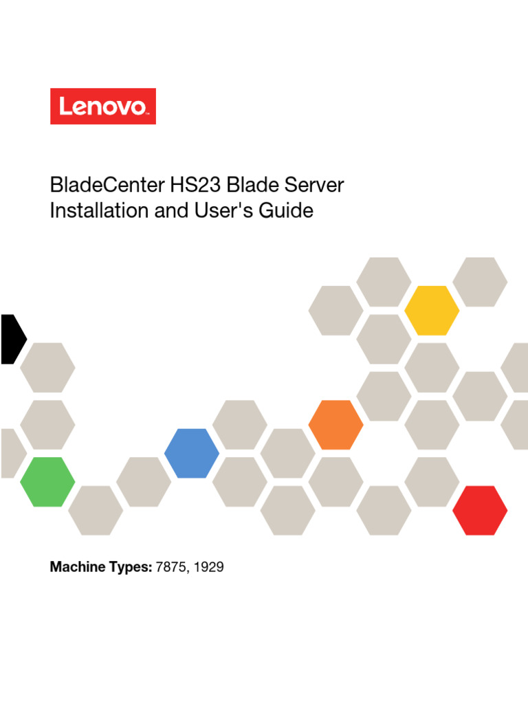 BladeCenter HS23 Blade Server Installation and User's Guide | PDF ...