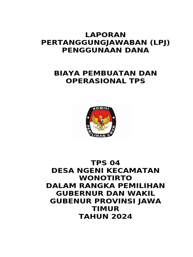 DRAFT SPJ PEMBUATAN DAN OPERASIONAL TPS oke (2) | PDF