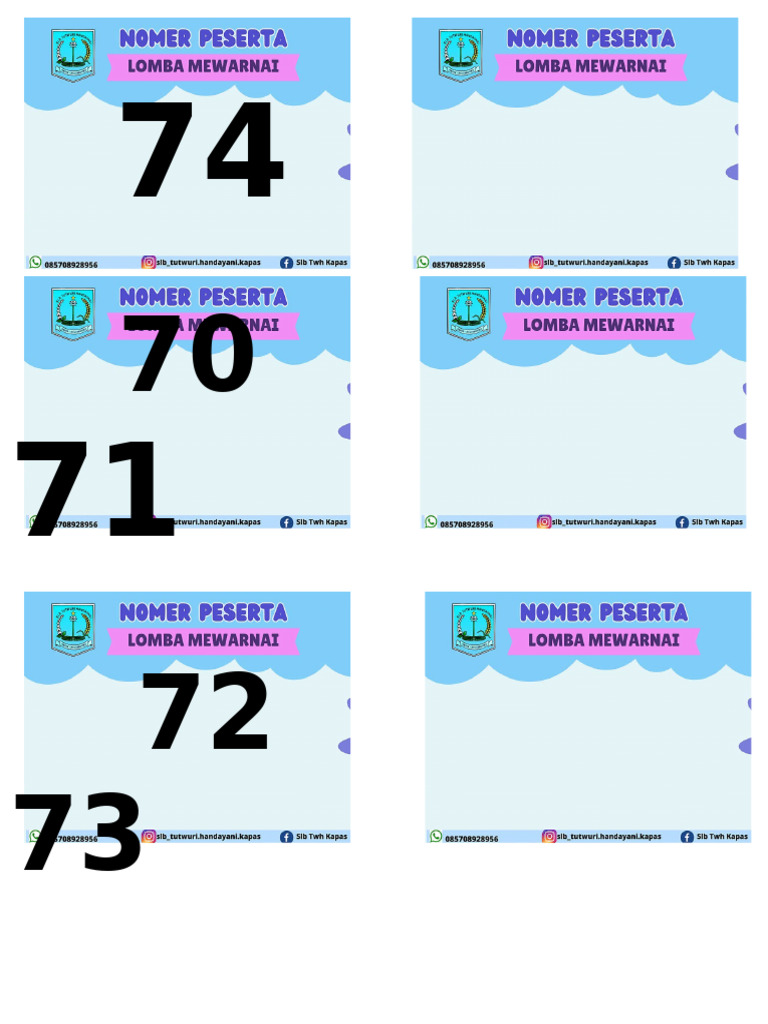Nomer Peserta | PDF