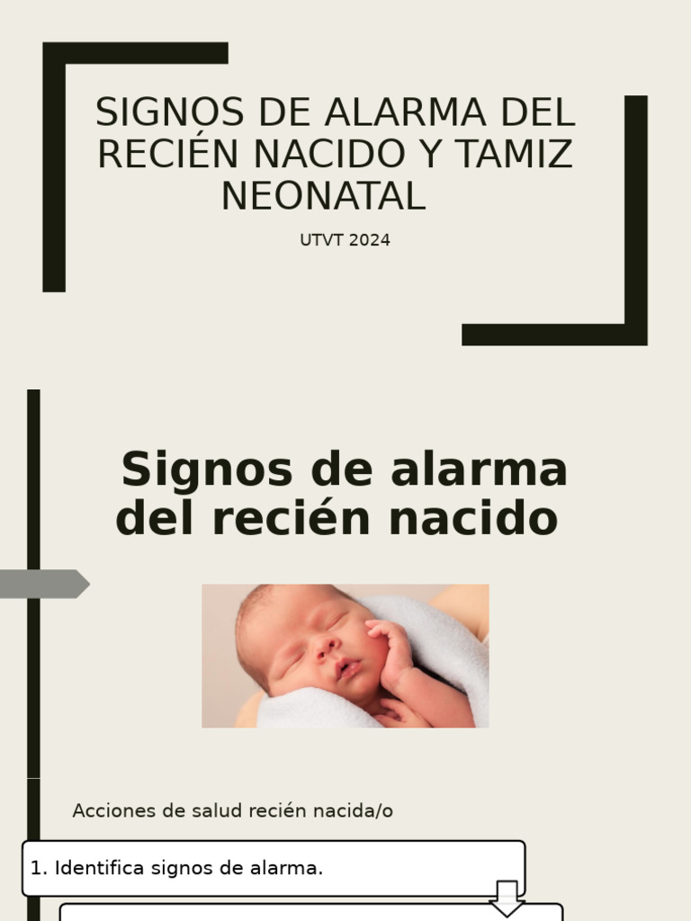 Signos de Alarma en Recién Nacidos | PDF | Infantes | Especialidades ...