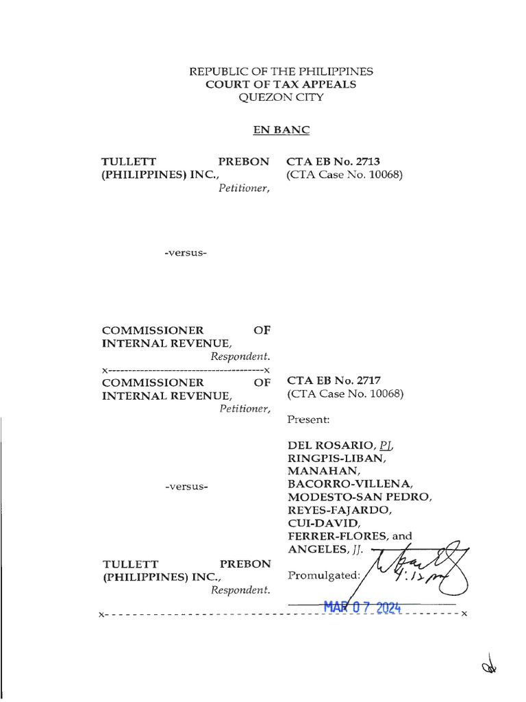 Cta Eb CV 02713 D 2024mar07 Ref | PDF | Tax Refund | Taxes