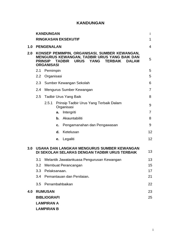 Kandungan PTK 52 | PDF