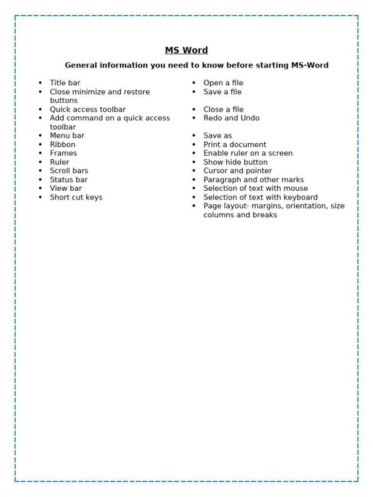Ms Word Get Started-1 | PDF | Microsoft Word | Window (Computing)