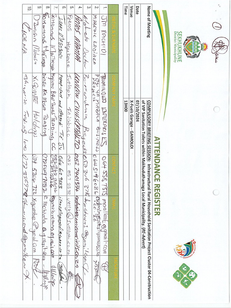 Attendance Register VIP MAKHUDUTHAM - (Type) | PDF