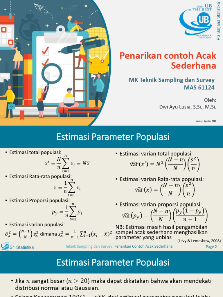 P3 Penarikan Contoh Acak Sederhana | PDF