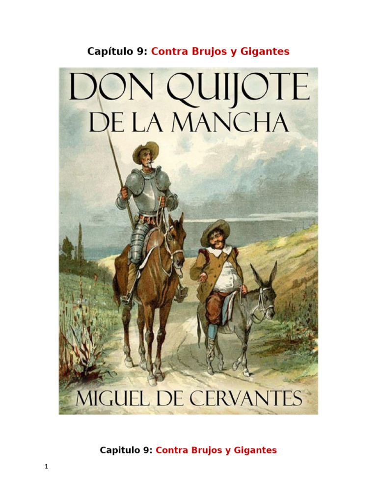 Don Quijote C9 Docx | PDF | Don Quijote
