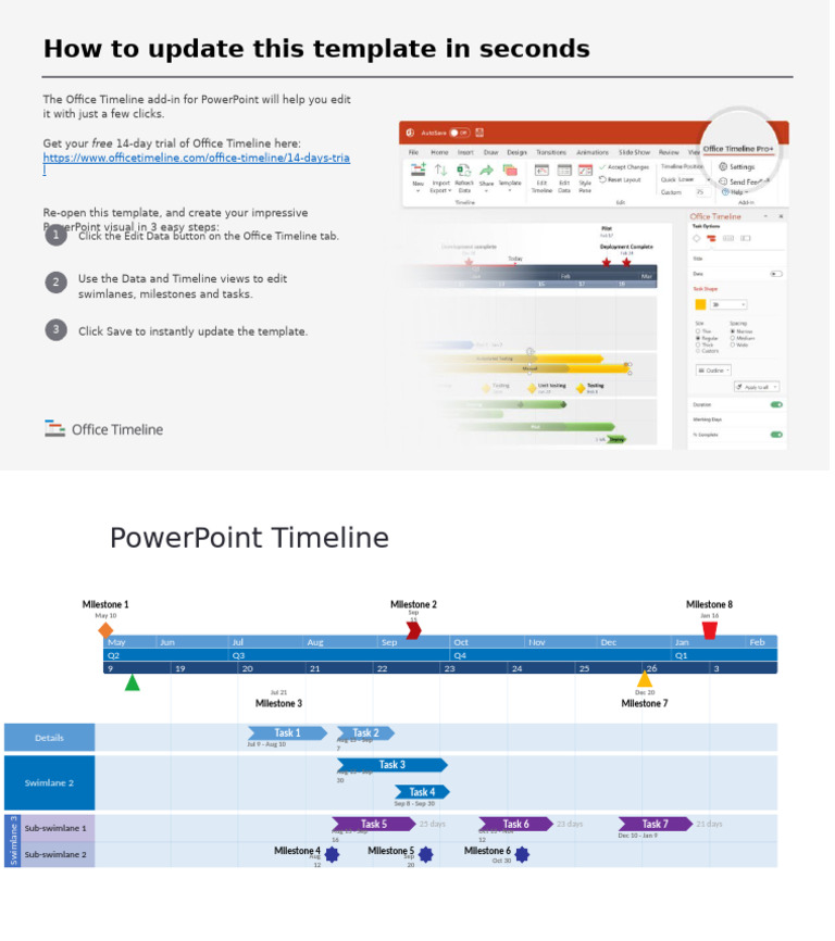 Powerpoint Timeline Template - Ws | PDF