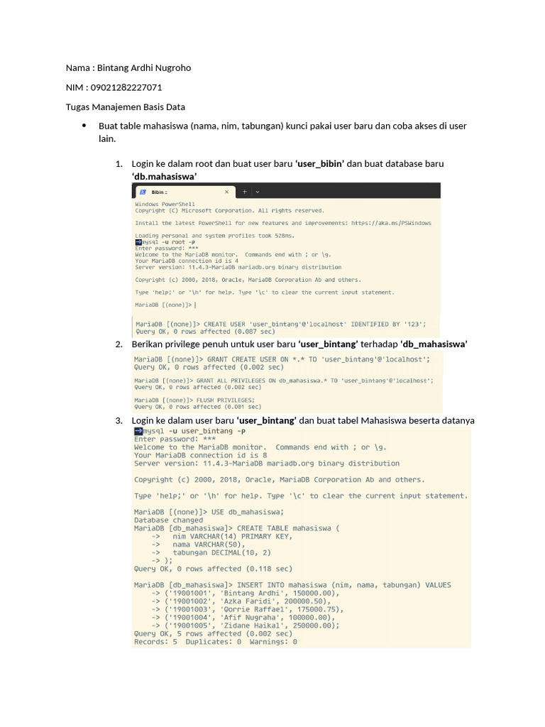 Kunci User Database | PDF