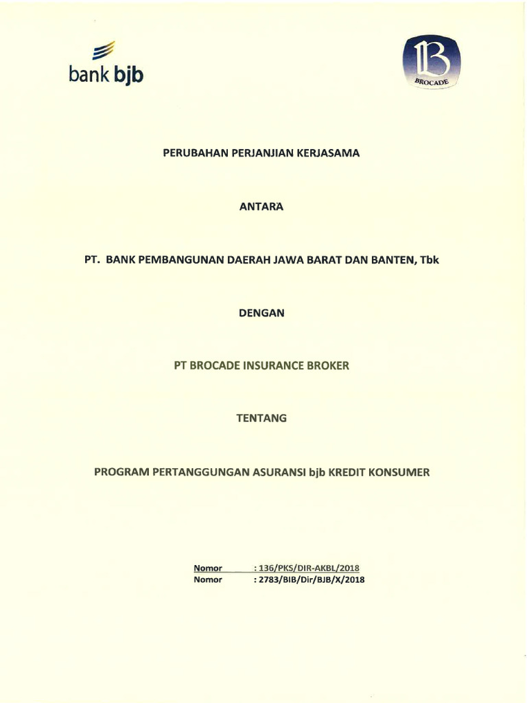 PKS Bank BPD Dan Brocade | PDF
