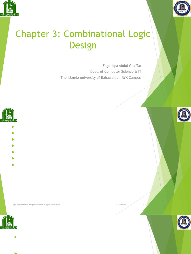 Chapter 3 Combinational Logic Design Part 2 | PDF | Electronic Design | Electronic Engineering