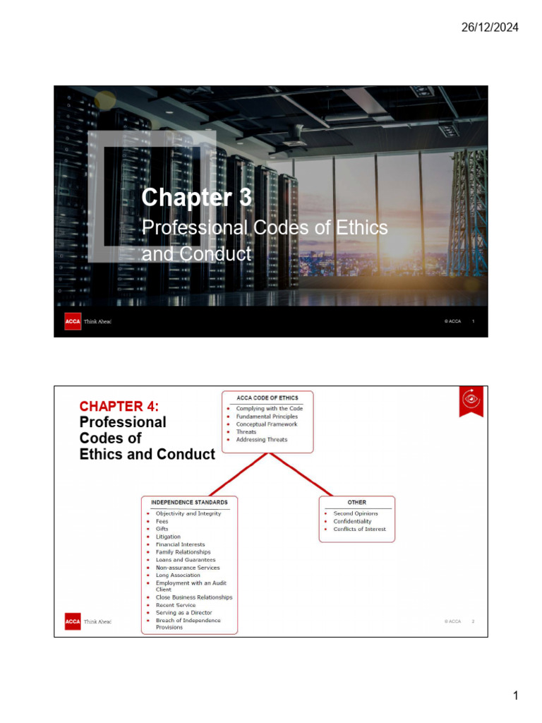 Lecture 3 - Codes of Ethics | PDF | Conflict Of Interest | Audit