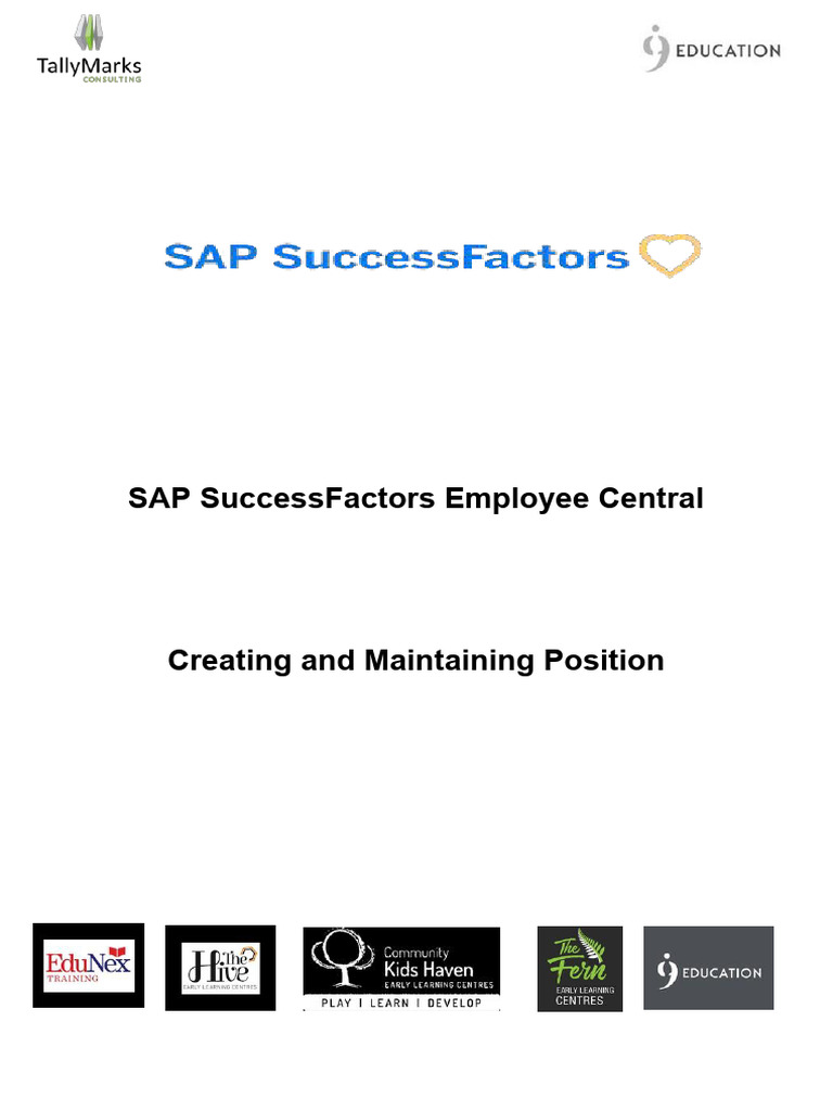Creating and Maintaining Position | PDF