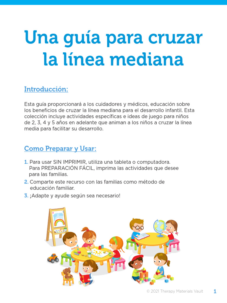 A Guide To Crossing Midline Spanish Yf5phw | PDF