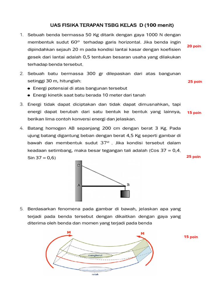 Uas Fisika Terapan 2024 | PDF