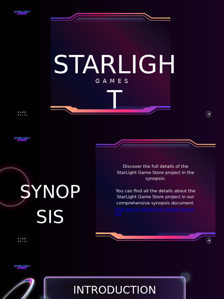 StarLight Game Store Overview | PDF | E Commerce | Scalability
