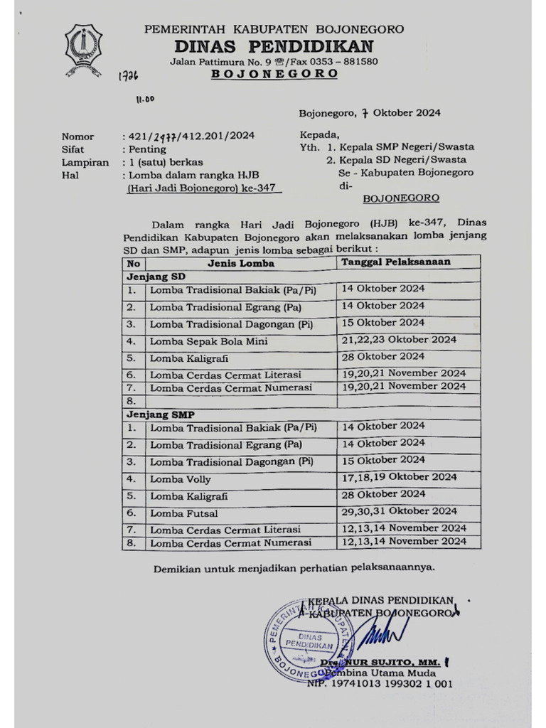 Se Lomba HJB 347 Tahun 2024 | PDF