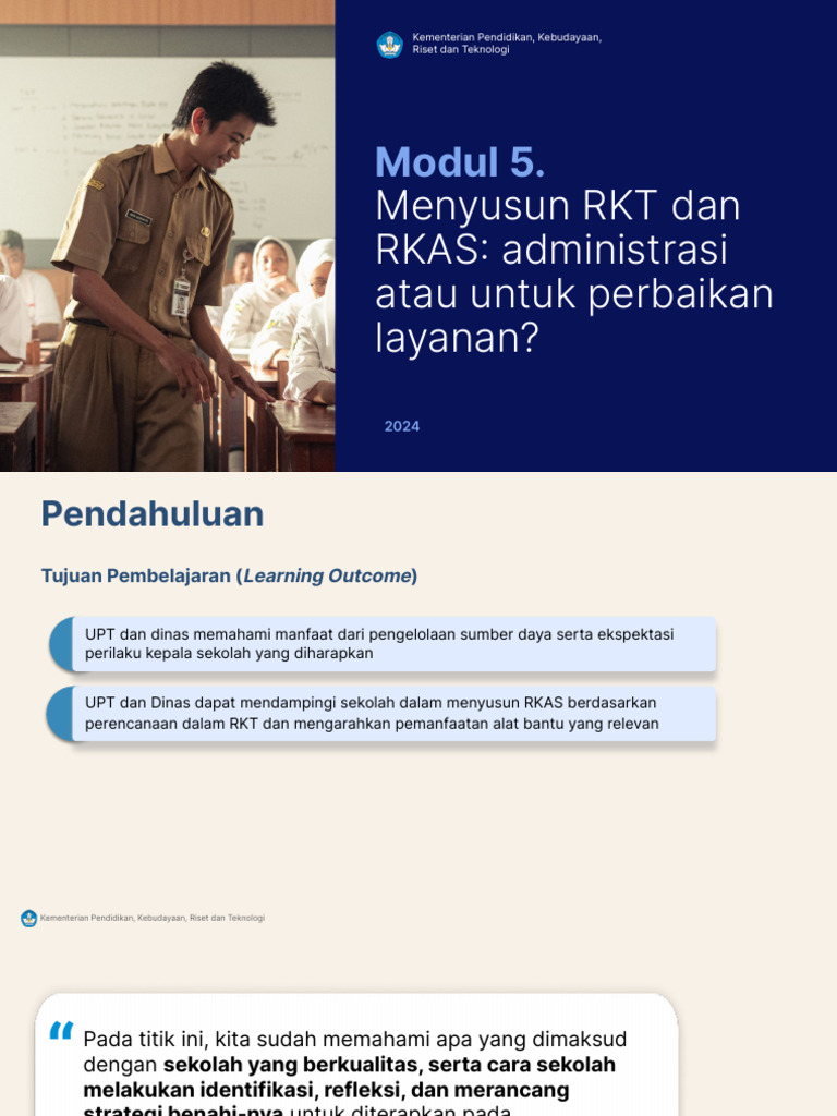 Modul 5 - Menyusun RKT Dan RKAS - Administrasi Atau Untuk Perbaikan Layanan | PDF
