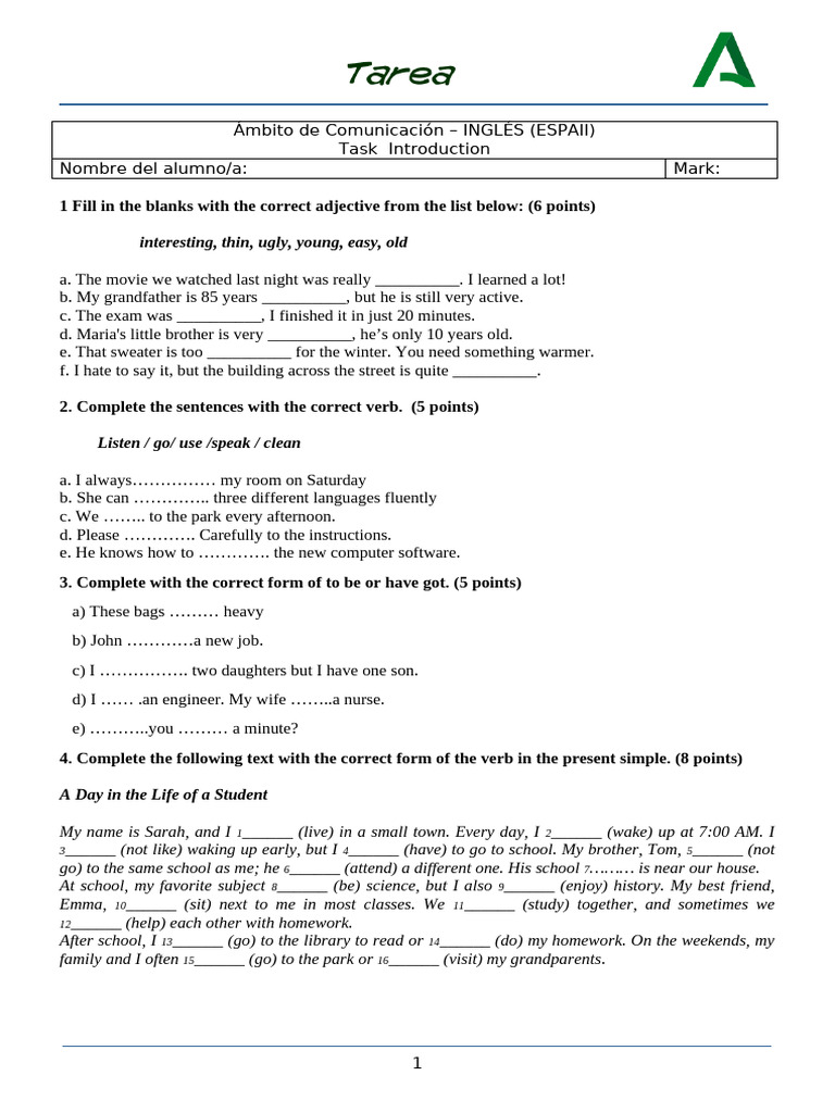 Task 1 Introduction | PDF