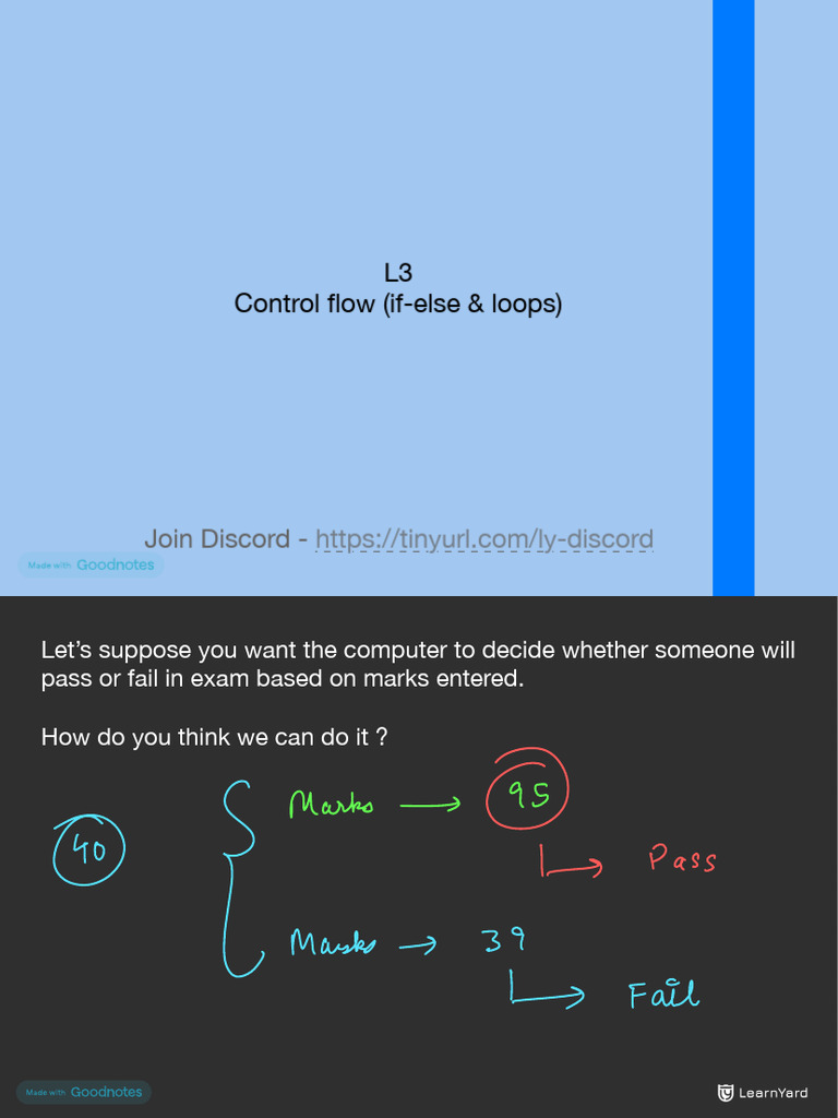 L3 Control Flow If Else And Loops Pdf Computer Programming 8869