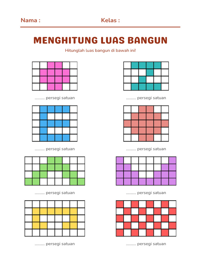 LKPD Kelas 4 Luas Bangun | PDF