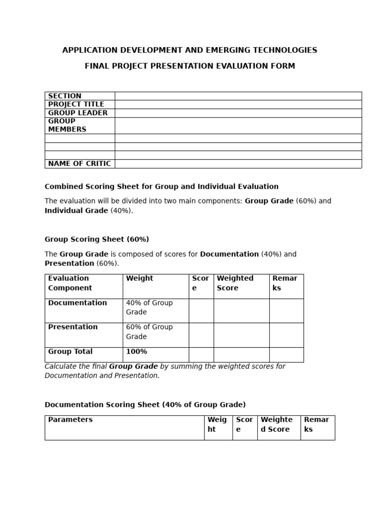 App Dev Evaluation Form | PDF | Computing