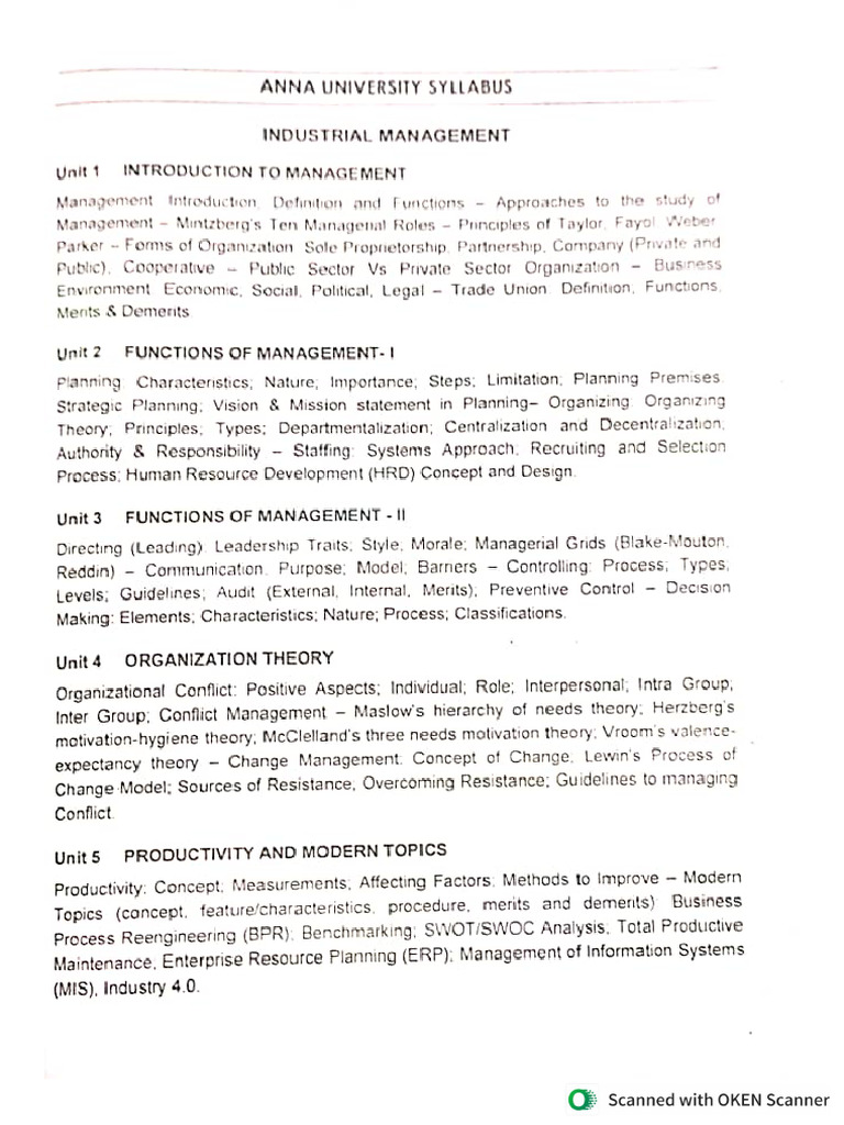 Industrial Management-2 | PDF